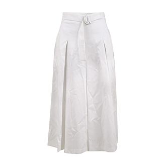 Drumohr Ls397Gn2100 Skirt - - Skirts - Damen - Wei&szlig; - S