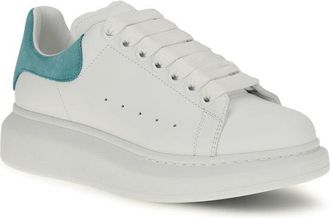 Alexander McQueen Chunky Calf Leather Sneakers - White