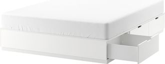 IKEA NORDLI Bettgestell mit Schubladen