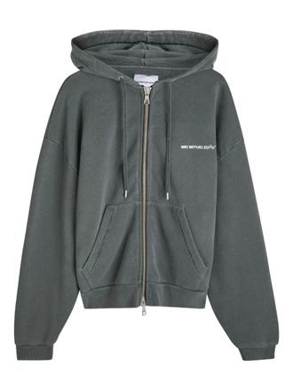 Mki Miyuki Zoku Hoodie mit Rei&szlig;verschluss - Grau