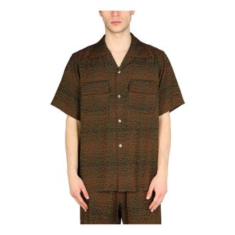 Needles Homme, Chemises, Brun, Taille: M SS Classic Shirt