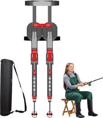 Generic Chair Pants - Stuhllose St&uuml;tze, Outdoor-Angelhocker, 3-Gang-Verstellbarer ergonomischer Sitz, leichte, langlebige Konstruktion, Bequeme Stehst&uuml;tze | N