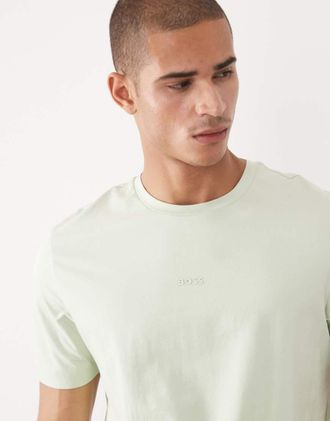 Boss Orange by Hugo Boss T-shirt &agrave; logo sur la poitrine - Sauge-Vert