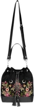 Restyle Sac seau Wildflower - Sac à main à cordon brodé floral