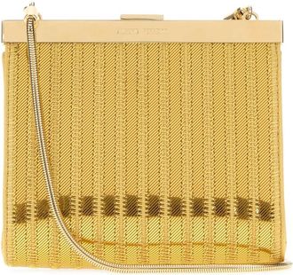 Alberta Ferretti Femme, Sacs, Jaune, Taille: ONE Size Fabric Clutch