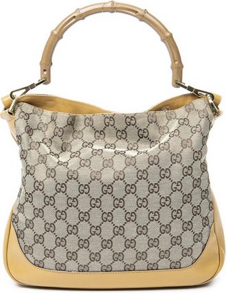 Gucci Crossbody Bags - Bamboo Top Handle Hobo - Gr. unisize - in Beige - f&uuml;r Damen