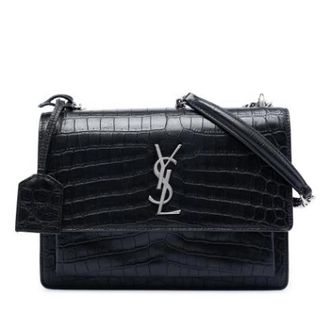 Saint Laurent Pre-owned Leder Schultertasche - - Pre-owned - Damen - Schwarzk - ONE SIZE