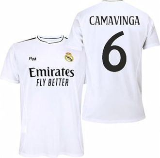 Generico T-shirt de sport Eduardo Camavinga - Style dynamique, confort total et technologie avancée pour les amateurs et les athlètes modernes, Blanche, M