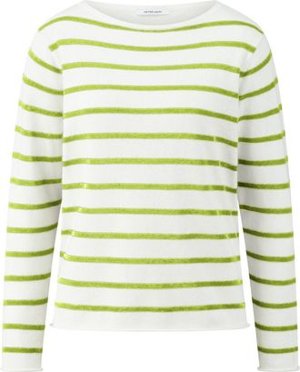 Peter Hahn Rundhals-Pullover Peter Hahn weiss