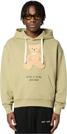 Palm Angels Bear in Mind Hoodie - Gr&uuml;n - - Sweatshirts & Hoodies - Herren - Gr&uuml;n - XL