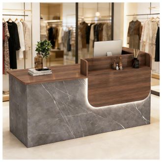 Generic LED-Lichtleiste f&uuml;r die Schublade der Rezeptionstheke Rezeptionstresen mit Theke Rezeptionstisch mit Stauraum Kassentresen f&uuml;r B&uuml;ro Einzelhandel Lobby