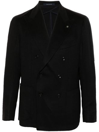 Tagliatore blazer &agrave; boutonni&egrave;re crois&eacute;e - Noir