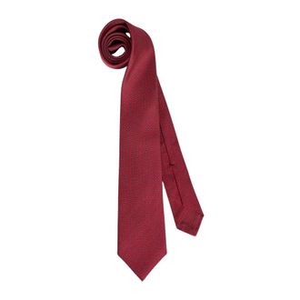 Kiton Homme, Accessoires, Rouge, Taille: ONE Size Cravate en soie &agrave; motifs
