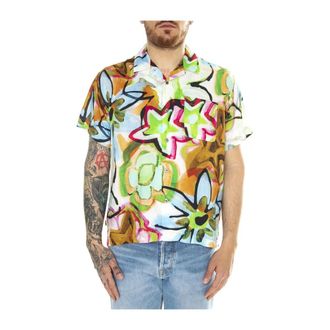 Obey Homme, Chemises, Multicolore, Taille: XL Camicia Maniche Corte