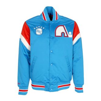 Mitchell & Ness NHL Heavyweight Bomberjacke Quenor - - Jackets - Herren - Blau - S