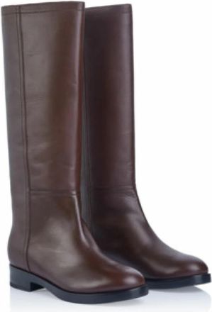 Pollini Rote Damenstiefel und Stiefeletten - - Shoes - Damen - Braun - 38 EU