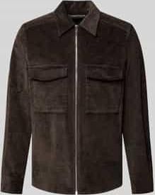 Drykorn Regular Fit Cordjacke aus Baumwoll-Mix