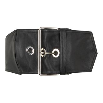 Moschino Eleganter G&uuml;rtel mit modernem zentralem Verschluss - - Accessories - Damen - Schwarzk - S