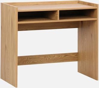 Sweeek Bureau décor Bois 2 casiers de Rangement chêne - L 90 x P 45 x H 78 cm - Jules