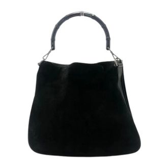Gucci Sac &agrave; bandouli&egrave;re Vintage Bamboo Pre-owned - Femme - Pre-owned - Noir - Taille: ONE Size