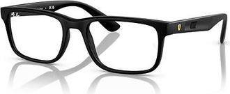 Ray-Ban Rb7232m Optics Scuderia Ferrari Collection Schwarz Fassung Klar Glas Polarisiert 54-19