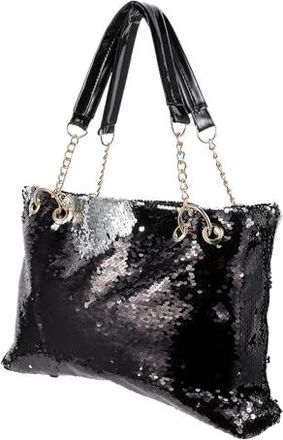 BESTONZON Paquet &agrave; Bandouli&egrave;re &agrave; Paillettes R&eacute;versibles avec Cha&icirc;ne, Paquet Fourre-Tout Grosse Capacit&eacute; en Cuir Synth&eacute;tique, R&eacute;sistant &agrave; LUsure, pour Femme, pou