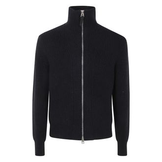Tom Ford Strickjacke mit durchgehendem Rei&szlig;verschluss - - Knitwear - Herren - Schwarzk - 2XL