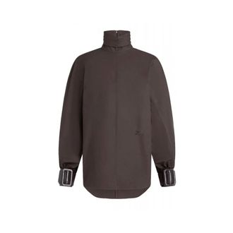 Karl Lagerfeld Bluse mit Ballon&auml;rmeln - - Blouses & Shirts - Damen - Braun - S