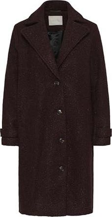 Kaffe Womens Coat Single Breasted Notch Lapel Knee Length Regular Fit