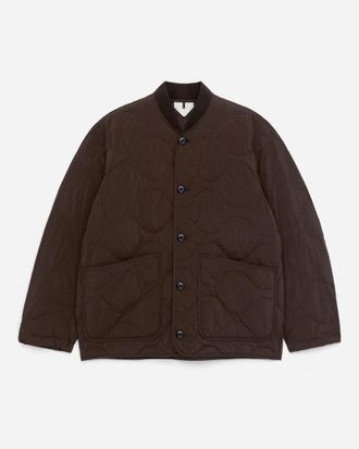 Arket Upcycled Down Liner-Jacke -Braun