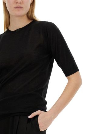 Fabiana Filippi Cashmere and Silk Blend Sweater - Black