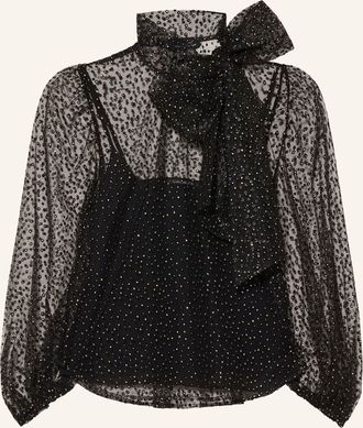 Luisa Cerano Luisa Cerano Schluppenbluse Aus T&uuml;ll schwarz