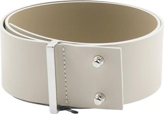 D.exterior Femme, Accessoires, Blanc, Taille: M Ceinture &agrave; boucle carr&eacute;e