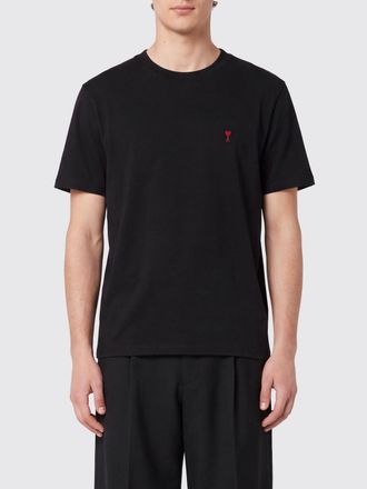 Ami Langarm-T-Shirt aus Bio-Baumwolle mit gesticktem Logo