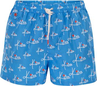 Kiton Boxer de bain court &agrave; motifs Kiton