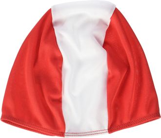 Beco Beco Herren zwemmuts van textiel Kappe, rot/Weiß, Einheitsgröße EU