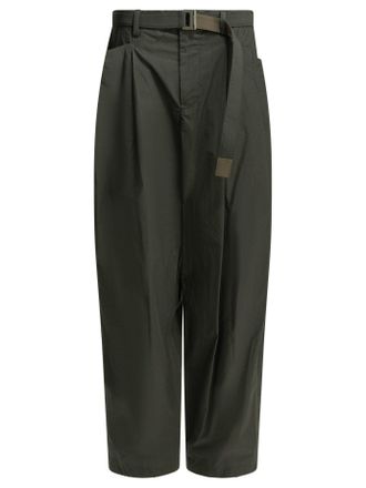 sacai Pantalon parachute Typewriter Sacai