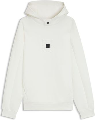 HUGO BOSS Herren Debostaco Hoodie aus Interlock-Baumwoll-Mix mit Stack-Logos Natur S