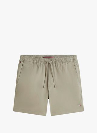 Tommy Hilfiger Short droit Dover &agrave; logo en coton m&eacute;lang&eacute;
