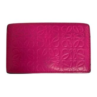 Loewe Porte-cartes professionnel Pre-owned - Femme - Pre-owned - Rose - Taille: ONE Size