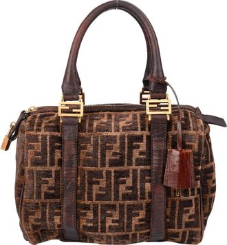 Fendi Crossbody Bags - Fendi FF Monogram Boston Handbag - Gr. unisize - in Braun - f&uuml;r Damen