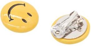 Moschino Femme, Accessoires, Jaune, Taille: ONE Size Orecchini Smile