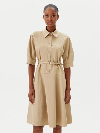 HUGO BOSS Hemdkleid 50537388 Beige Regular Fit