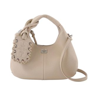 Ganni Mini Hobo Bag - - Bags - Damen - Beige - ONE SIZE