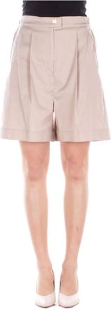 Max Mara Femme, Shorts, Beige, Taille: 40 FR Short Taille Haute Pliss&eacute;