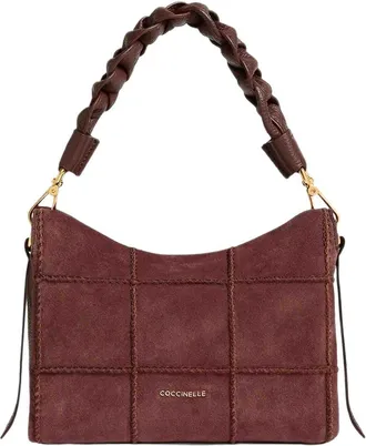 Coccinelle Sac Bandouli&egrave;re - Rouge Brun
