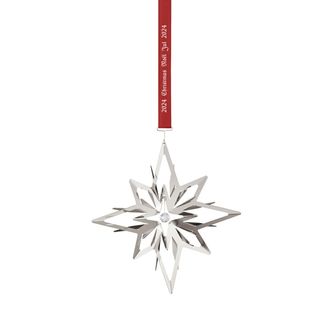 Georg Jensen Weihnachtsstern 2024, Palladium-plated H&auml;ngendes Weihnachtsornament mit Stern-Design f&uuml;r Weihnachten