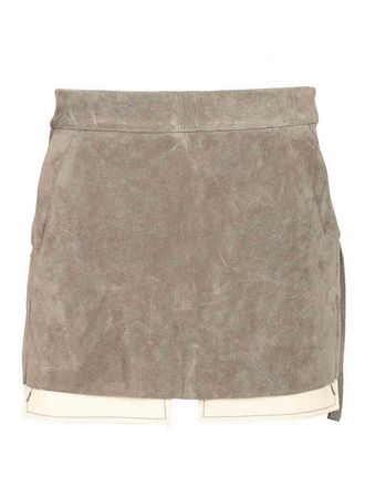 Rick Owens Minirock - Gr&uuml;n