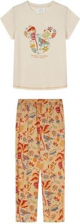 Women'secret Pyjama Long Multilicense Jungle Ensemble de Pijama, Ivoire, XL Femme
