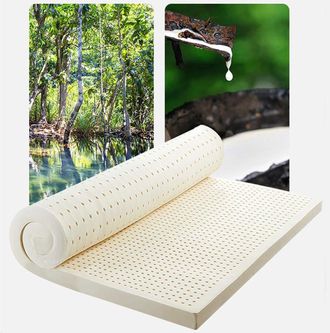 Generic Matelas En Latex 100% Naturel - Fermet&eacute; Moyenne - 7.5 cm Langlebig Und Nicht Leicht Zu Kollabieren Matratze Topper, Nat&uuml;rliche Latex -Matratze,7.5cm,6